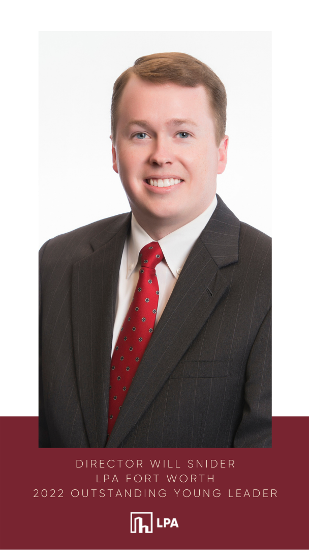 Will Snider Named Outstanding Youth Leader | Lowery Property Advisors